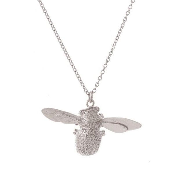 Alex Monroe Silver Bumblebee Necklace - Silverado Jewellery