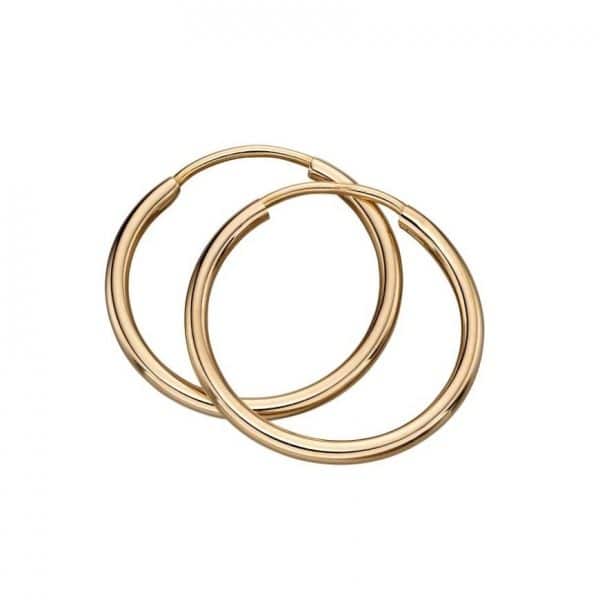 Solid Gold Sleeper Hoops - Buy Online - Silverado Jewellery