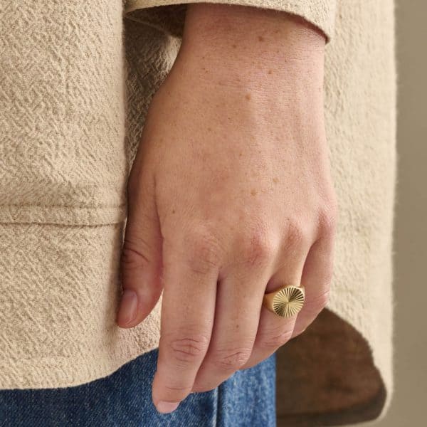 Ocean Star Signet Ring - Silverado Jewellery